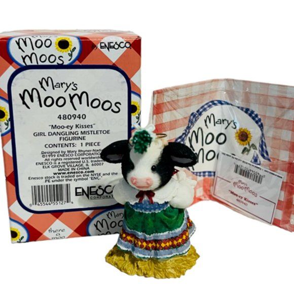 Enesco | Accents | Marys Moo Moos Enesco Cow Figurine Nib Box Mooey ...